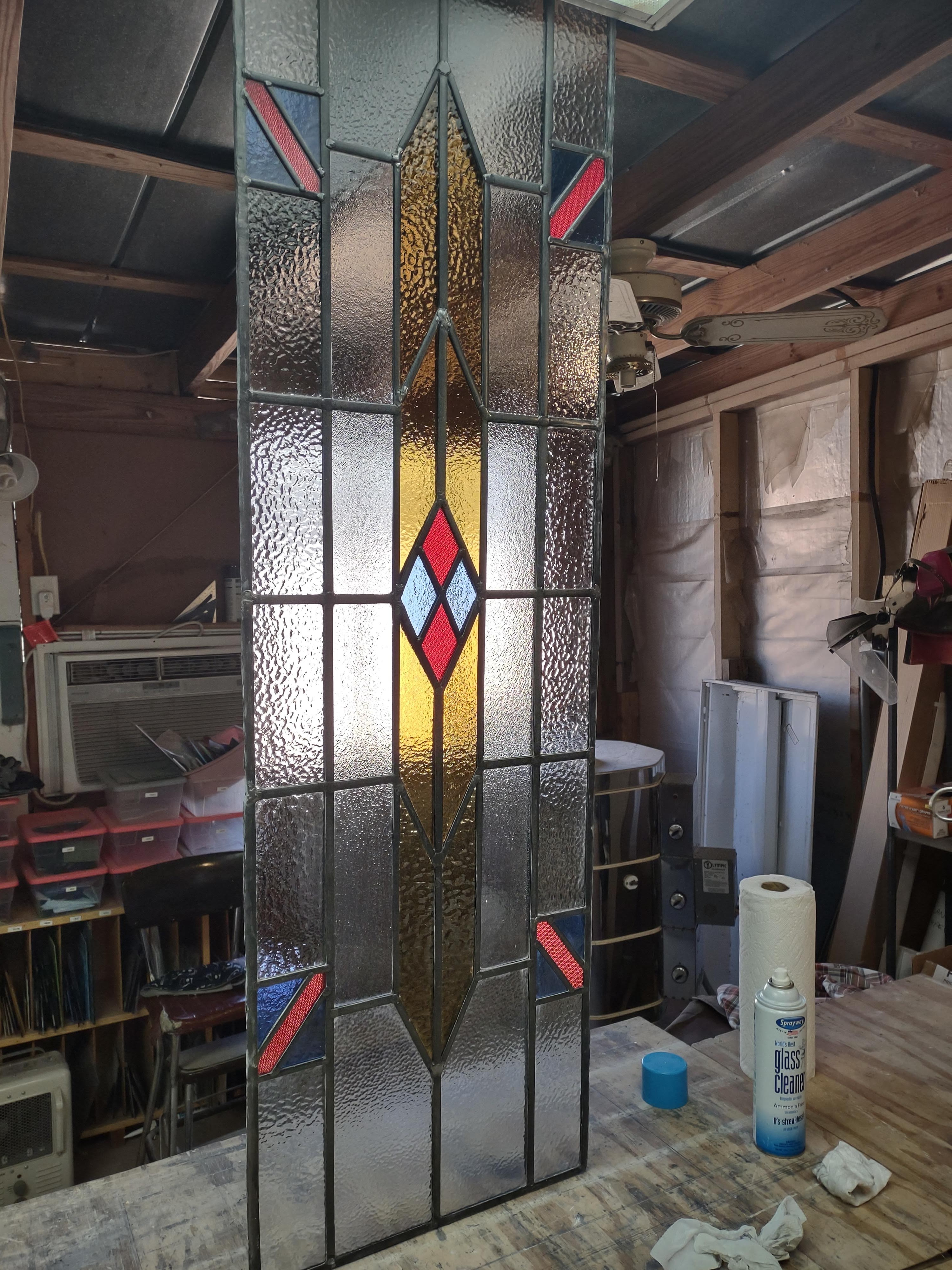 The Carpenter Beck Door: We’ve Done a Bit – Heart's Desire Stained Glass